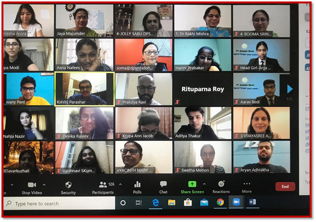 THE FIRST EVER ONLINE-ALUMNI MEET -2020 – DPS-Modern Indian School
